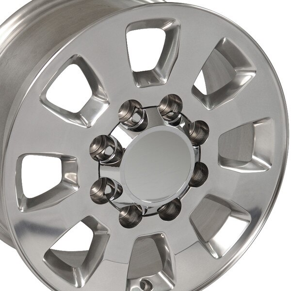 Polished Aluminum 18x8 GMC Rims | Buy 8 Lug Truck Wheels in Polished ...