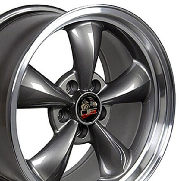 Fits Mustang Bullitt Wheels - FR01 17x9 Anthracite Mustang Rims - SET