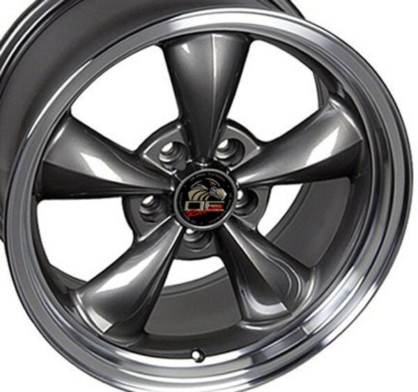 Fits Mustang Bullitt Wheels - FR01 17x9 Anthracite Mustang Rims - SET