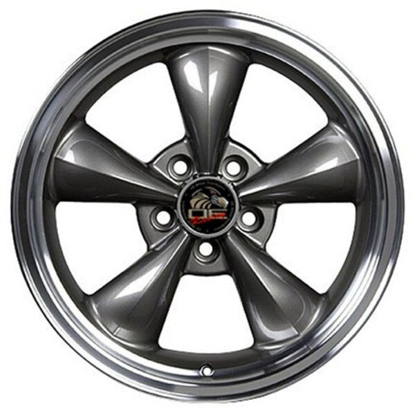 Fits Mustang Bullitt Wheels - FR01 17x9 Anthracite Mustang Rims - SET