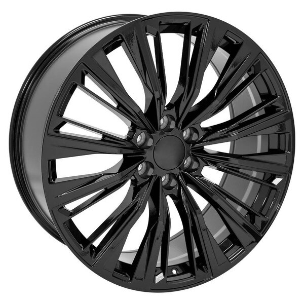 24-inch Black Rims fit Cadillac Escalade - CA93 24x10 Replica Wheels SET