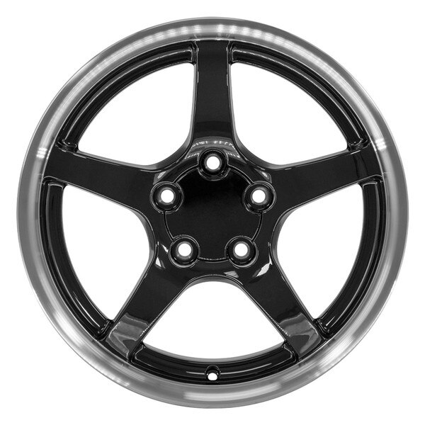 Corvette Rims and Tires CV05 17x9.5 Black Corvette C5 Wheels and Tires ...