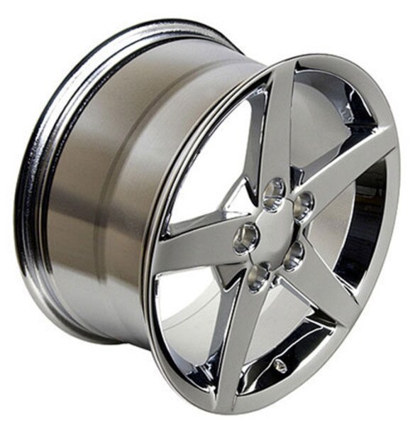 Corvette Wheel - C6 Rim - CV06A 18x9.5 Chrome Corvette Rim