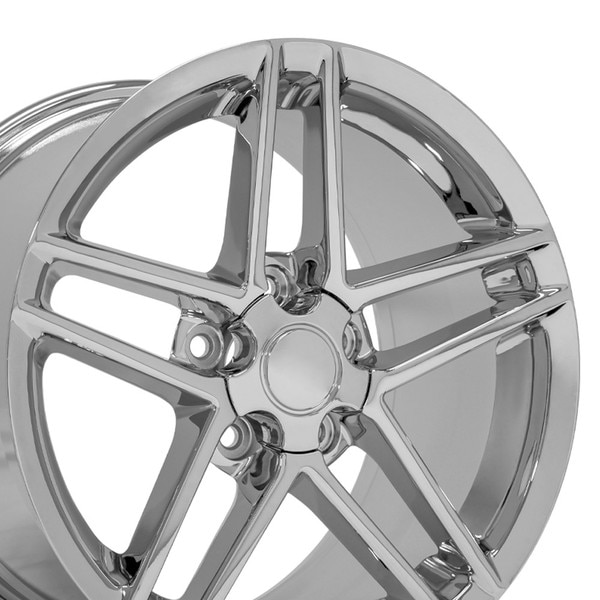 Corvette Wheel - C6 Z06 Rim - CV07A 17x9.5 Chrome Corvette Rim
