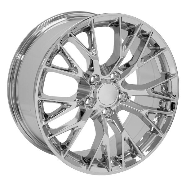 Corvette Rims and Tires CV22B 18x8.5 Chrome Corvette C7 Z06 Wheels and ...