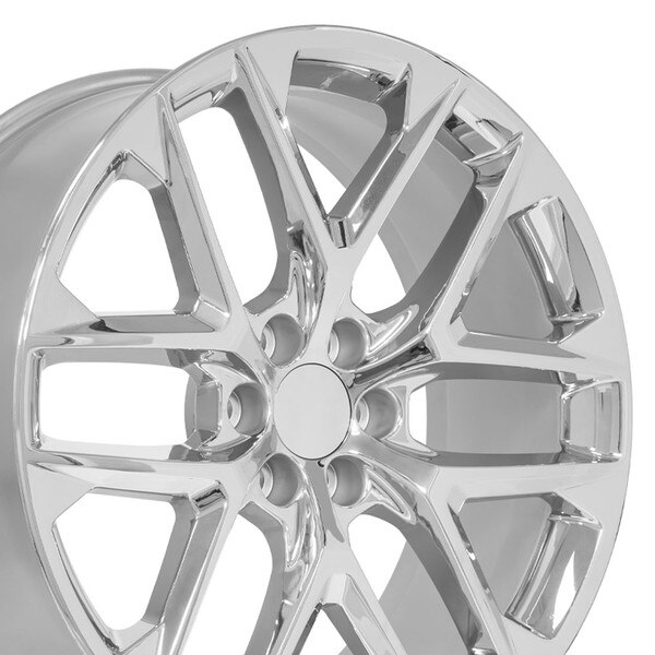 24-inch Chrome Rims fit Chevrolet Silverado 1500 CV62 24x10 Replica ...