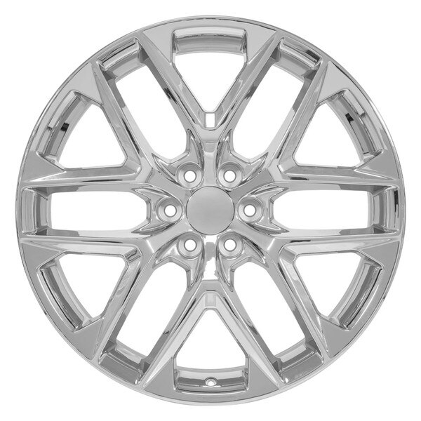 24-inch Chrome Rims fit Chevrolet Silverado 1500 CV62 24x10 Replica ...