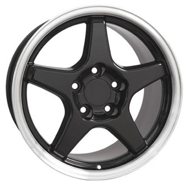 Corvette Wheel - ZR1 Rim - CV01 17x9.5 Black Corvette Rim