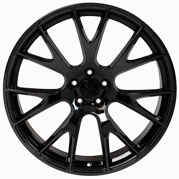 Fits Dodge Wheels - DG15 Dodge Hellcat Rims - Gloss Black 20 inch Rims