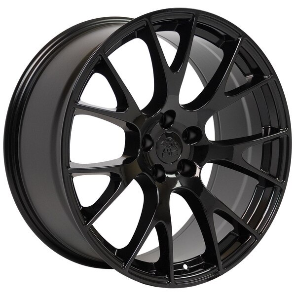Fits Dodge Wheels - DG15 Dodge Hellcat Rims - Gloss Black 20 inch Rims