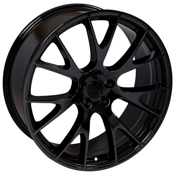 Fits Dodge Wheels - DG15 Dodge Hellcat Rims - Gloss Black 20 inch Rims