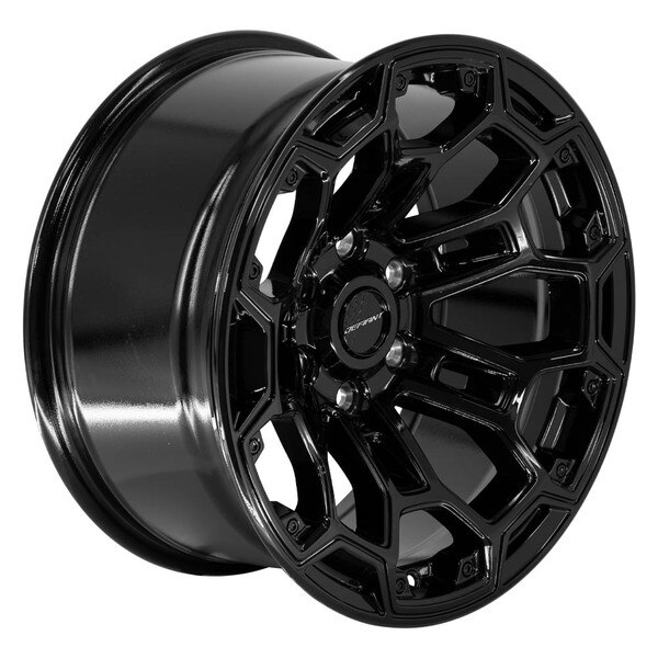 18-inch Gloss Black Rims fit Ram 1500 DF03 18x9 Defiant Wheels SET