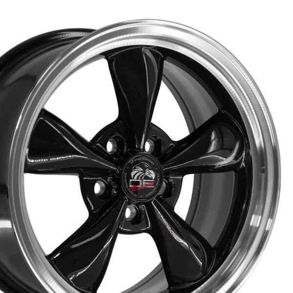 Mustang Wheels - Bullitt Rims FR01 17x8 Black - Mustang Rims
