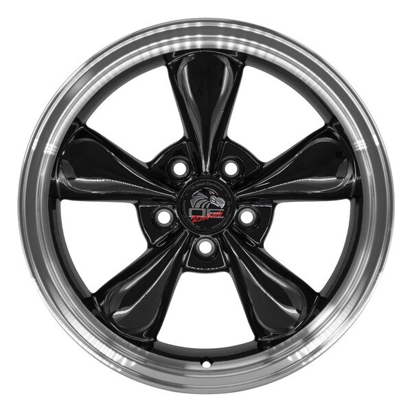 Mustang Wheels - Bullitt Rims FR01 17x8 Black - Mustang Rims