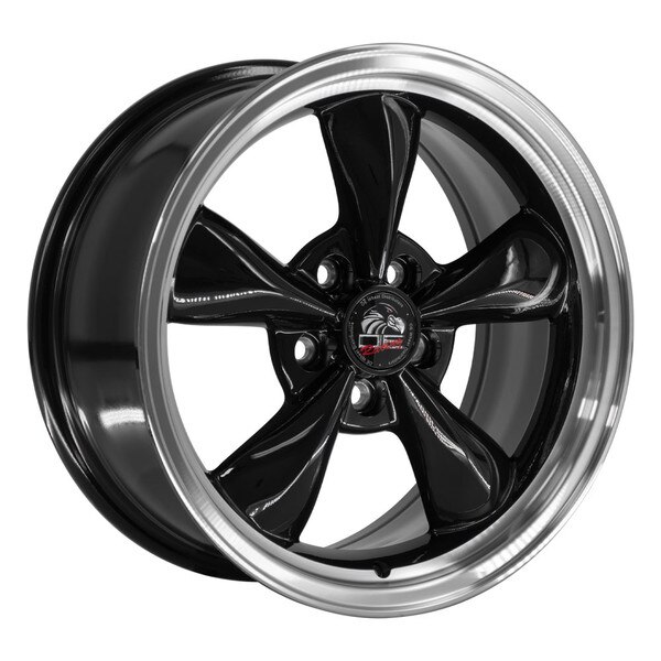 Mustang Wheels - Bullitt Rims FR01 17x8 Black - Mustang Rims
