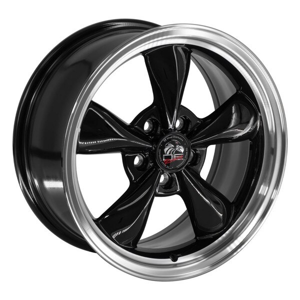 Mustang Wheels - Bullitt Rims FR01 17x8 Black - Mustang Rims
