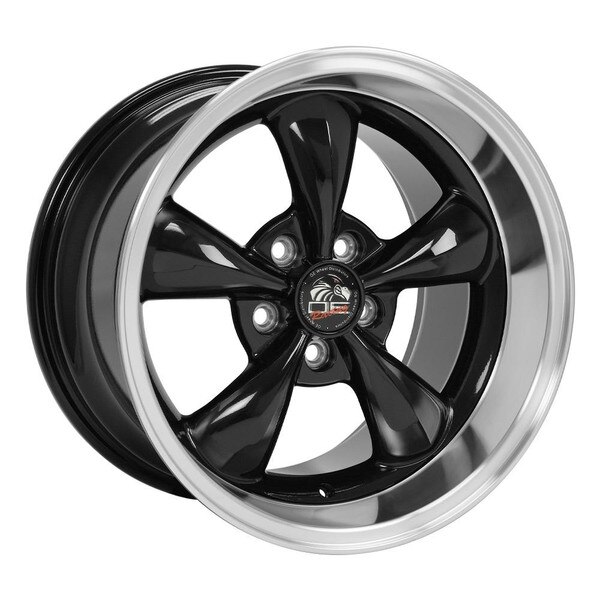 Fits Mustang Bullitt Wheels - FR01 Black Mustang Rims - Staggered