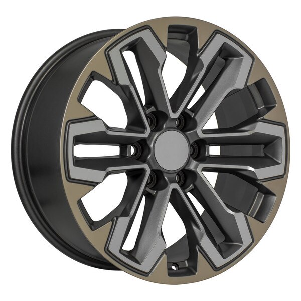 20-inch Satin Gunmetal Machined Face Two Tone Rims fit Chevrolet ...