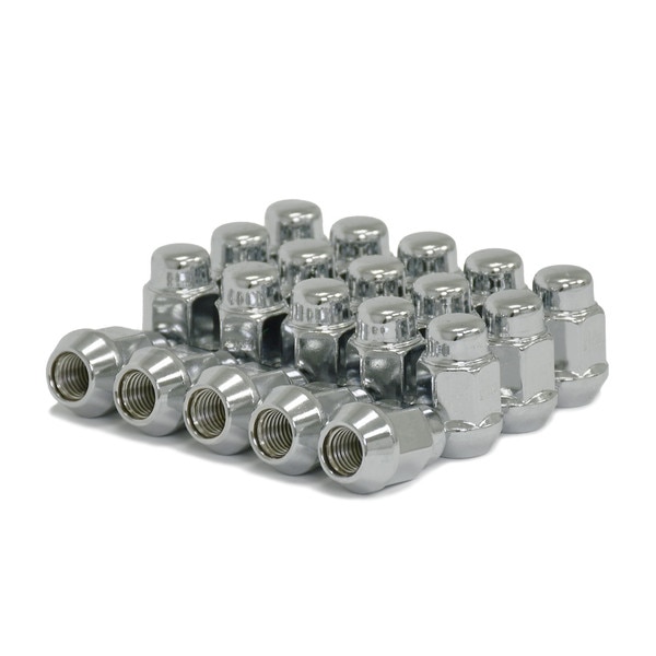 12x1.5 Chrome Factory Style Lugs 3/4" Hex 20 SET